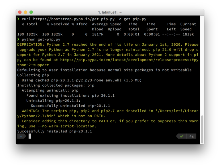 Hướng dẫn cài đặt pip trên macOS